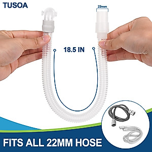 TUSOA Full Set for W-I-S-P Supplies includes Nasal Mask, Silicone Frame, Hose/Tube, Clips Replacement-Large