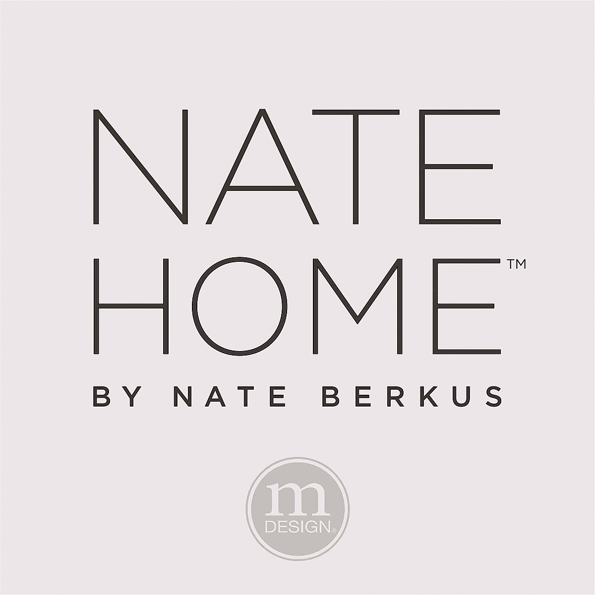 Nate Home by Nate Berkus 18-Inch Divided Turntable Organizer | Large Plastic Lazy Susan, with 4 Compartments for Kitchen Cabinet or Pantry from mDesign - Clear