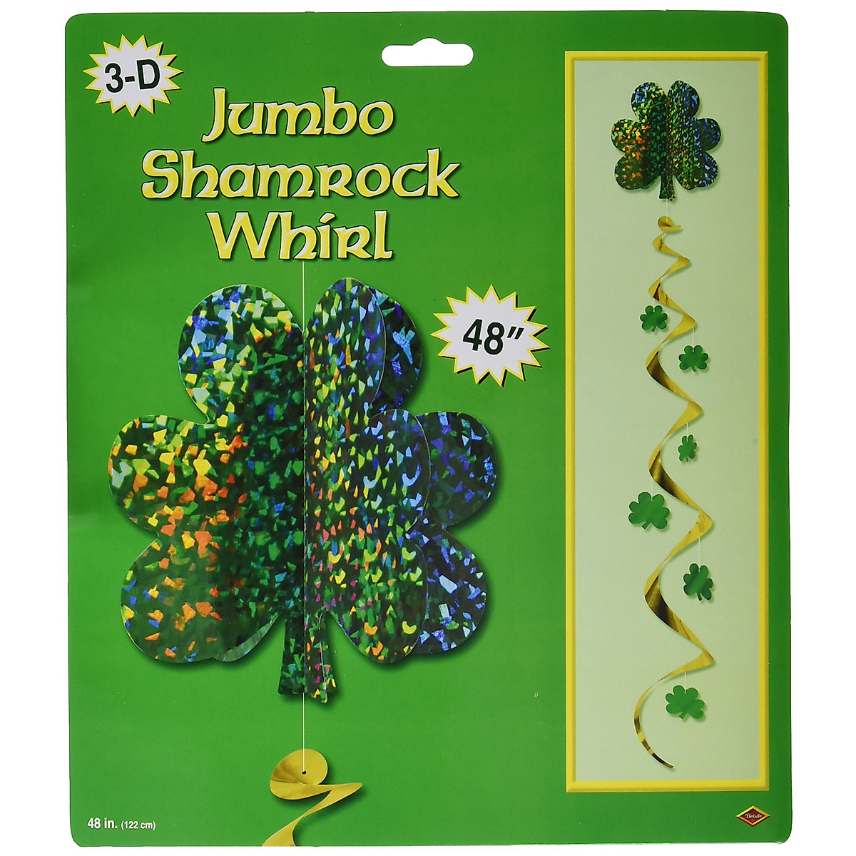 Jumbo Shamrock Whirl Party Accessory (1 count) (1/Pkg)