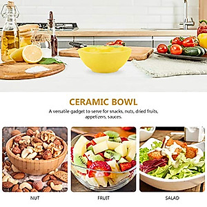 Dessert Dish Plates Snacks Fruit Salad Platter Ceramic Bowl Dish Platter Pastry Plate Lovely Table Decoration Lemon