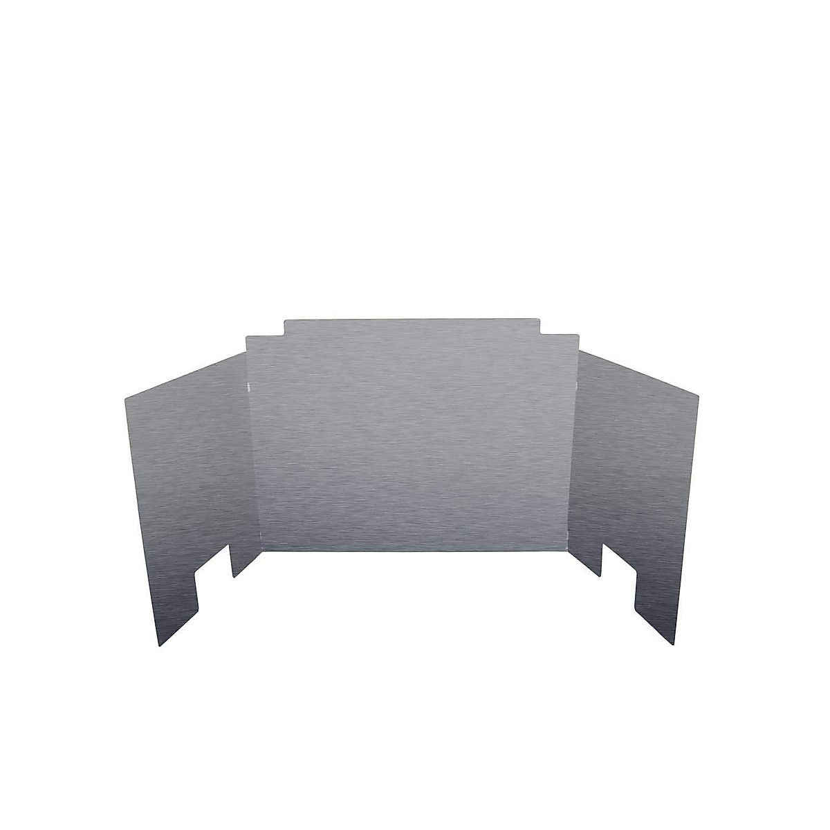 RH Peterson Co. Contemporary Three Panel Satin Stainless Steel Fyreback - 18 inch