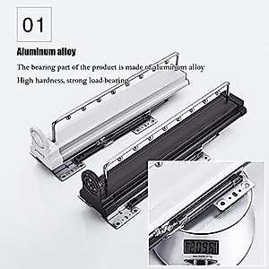 Heavy Duty Retractable Closet Pull Out Rod,Extendable Valet Rod Clothing,Ball Bearing Rail Slide Pull-Out,Hanging Rod for Closet Storage, Laundry Room,5 Pcs Pants Rack