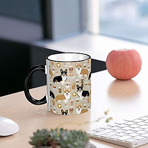 Corgi Mug Corgi Gifts, Corgi Gifts For Corgi Lovers Cute Coffee Mug Tea Cup Novelty Gifts Mug(12oz)