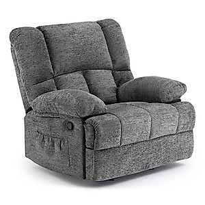 STARY Power Lift Recliner Chair with Massage and Heat for Elderly People, USB Ports and Cup Holders