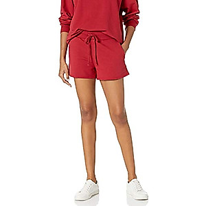 The Drop Women's Elaina Pull-On French Terry Sweatshort, Rio Red, L