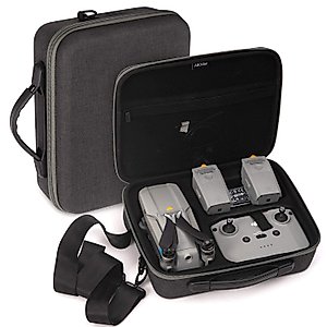 ABOOM Travel Case for DJI Mavic Air 2, Ultra Sturdy and Durable, Fit for Batteries - Battery Charger - Remote Controller and Other Accessories