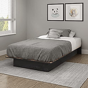 South Shore Libra Twin Platform Bed (39''), Gray Oak