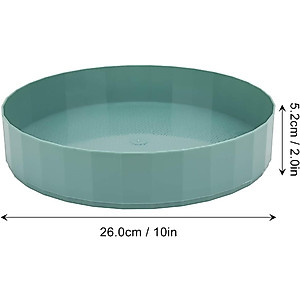 Halure Lazy Susan Cabinet Organizer for Pantry Organization and Storage, Green, 10 Inches – Refrigerator Organizer for Countertop, Fridge, Cupboard, Living Room Medicine Cabinet