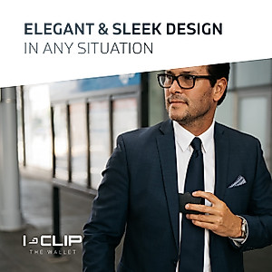 I-CLIP Original Mini Wallet with Moneyclip - Slim Wallet - Leather Wallet - Premium Wallet - Cardholder - AdvantageR Oak