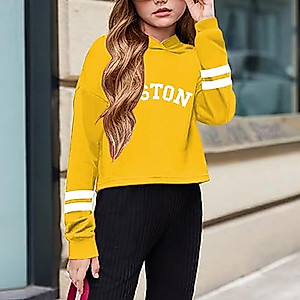 Unisex Girls Cotton Long Sleeve T-Shirt Top Tees O-Neck Pullover Coats Outwear Sweatshirt 1-6 Years Toddler Pullovers Yellow