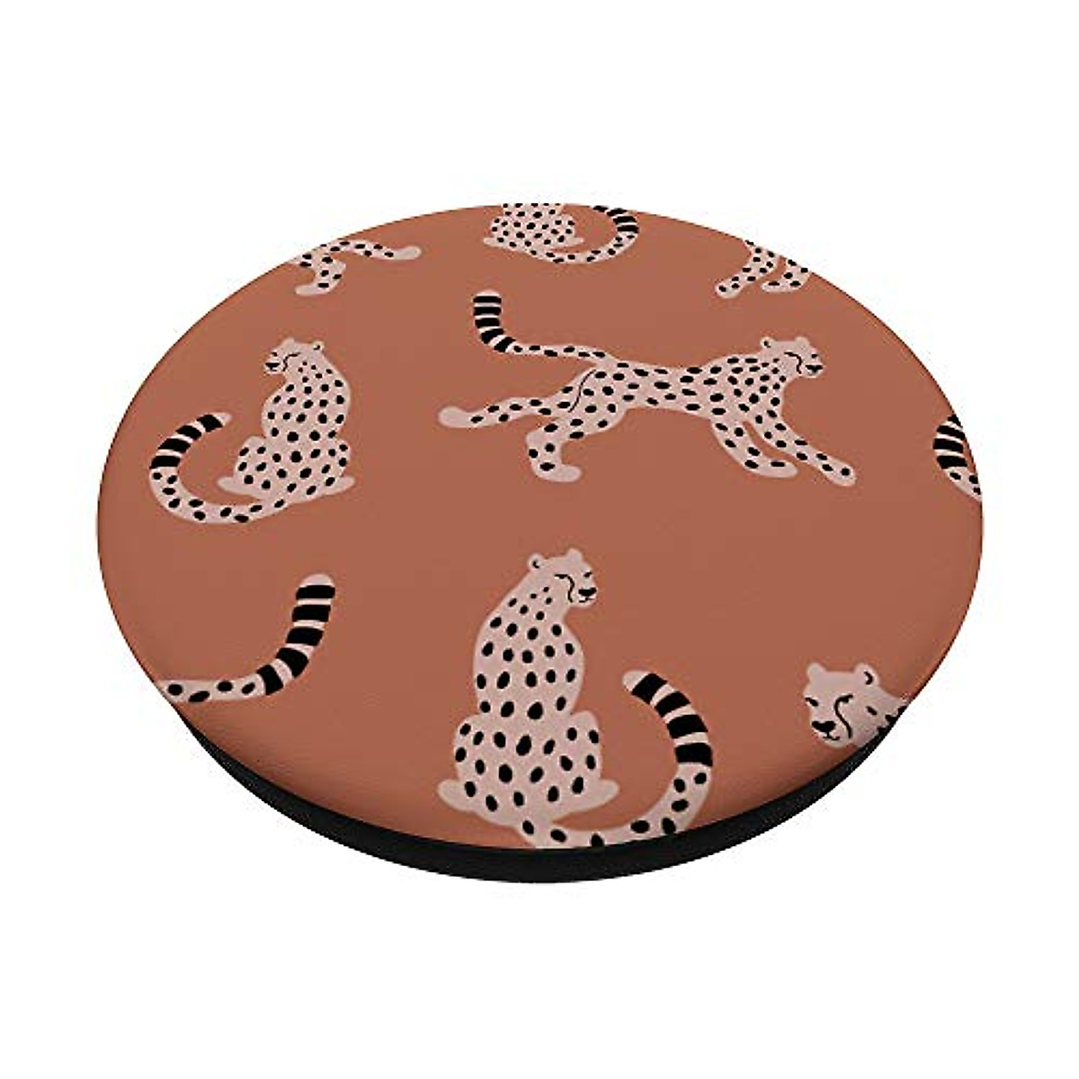 Cheetah Pattern Safari Animal Boho Modern Terracotta Neutral PopSockets PopGrip: Swappable Grip for Phones & Tablets