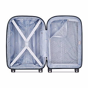 DELSEY Paris Clavel Hardside Expandable Luggage with Spinner Wheels, Blue Jean, Carry-On 19 Inch