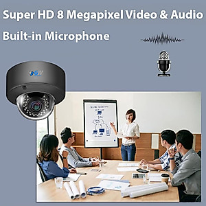 GW Security 32 Channel 4K NVR 8MP (3840x2160) H.265 IP PoE Security Camera System with 24 UHD 4K 2.8-12mm Varifocal Zoom Color Night Vision Waterproof AI Dome Camera, AI Smart Functions