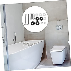 DOITOOL 2 Pcs Toilet Tank Bolts Toilet Screws Toilet Parts Toilet Bowl Seat Toilet Fixing Bolts Toilet Installed Screws Toilet Mount Screws Universal Toilet Screws Toilet Seat Hinge Screws