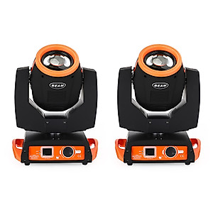 Frezon 2PCS 7R 230W Stage Lights Moving Head Light, RGBW DJ Lighting, 8 Prism Strobe DMX 16Ch for Wedding DJ Party Stage Lighting