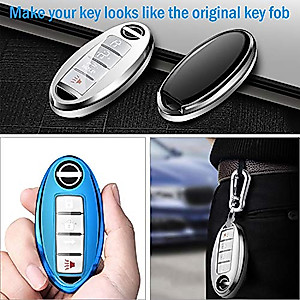 COMPONALL for Nissan Key Fob Cover, for Nissan Altima Maxima Rogue Armada Pathfinder