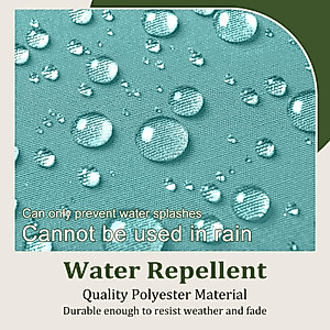 LOVTEX Tufted Bench Cushions for Outdoor Furniture, 48 x 18 InchesPatio Swing Cushions Teal - Overstuffed Indoor/Outdoor Loveseat Cushions with Round Corner