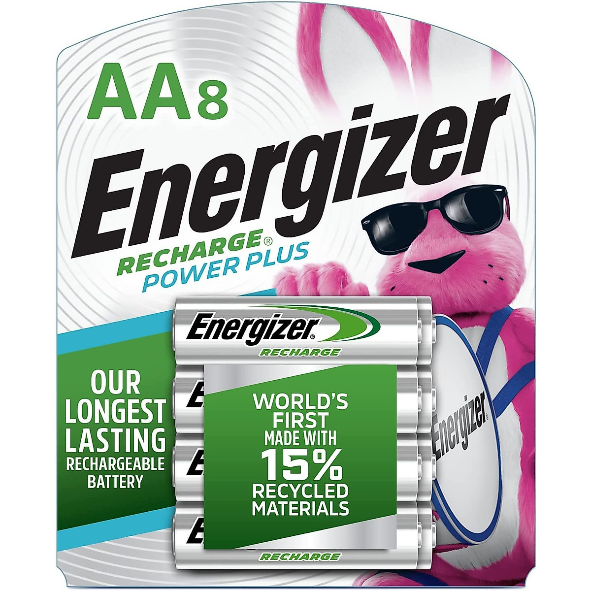 Energizer AA Rechargeable batteries NiMH 2300 mAh 1.2V NH15 - 8 Count