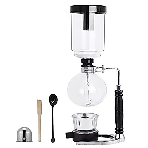 YUCHENGTECH Siphon Syphon Coffee Maker Tabletop Glass Siphon Pot Glass Technica Syphon Coffee Maker Siphon Vacuum Coffee Maker(5 Cups(600ml))