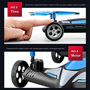 Aufmer Mini Drone with Kids Camera, 2.4G Quadcopter Drone with Land Mode or Flight Mode, Altitude Hold, Headless Mode, 3D Flip, RC Drones (Blue)
