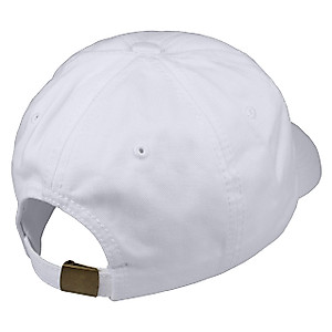 Gelante Cotton Twill Washed Unstructure Baseball Cap - Adjustable Blank Hat for Men Women - Wholesale Bulk Lot 6 Pack (White)