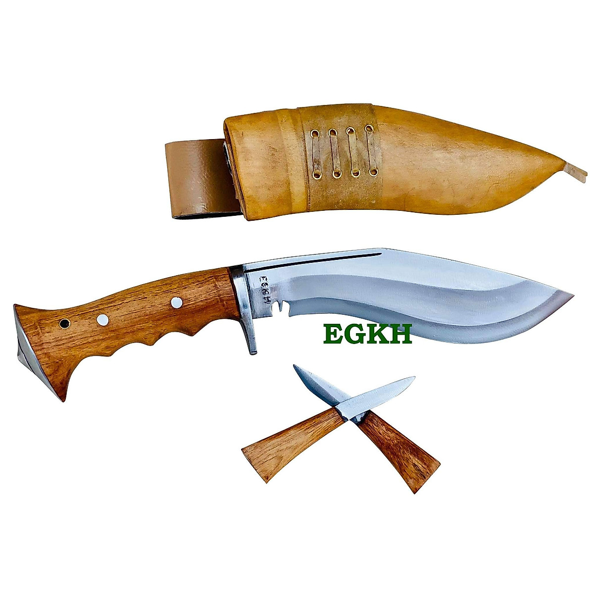 Authentic Kukri - 8" Iraqi Operation Issue Blade - Traditional Hand Forged Full Tang - EGKH Factory Outlet in Nepal - Ready to use Outdoor Knives - Balance water tempered - High Carbon Steel