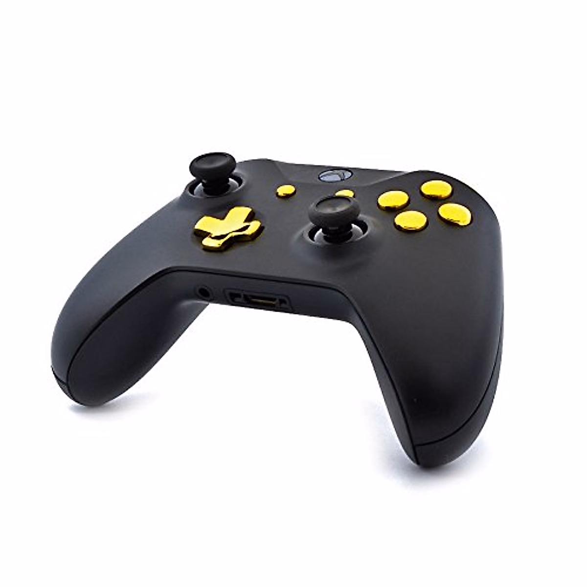 MODDEDZONE Custom Wireless UNMODDED Controller for Xbox One S/X and PC with Exclusive and Unique Designs - The Perfect Gaming Gift for Enthusiasts, Expertly Crafted in the USA - Black/Gold