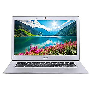 Acer Chromebook 14 CB3-431-12K1 14" Chromebook - 1366 x 768 - Atom x5 E8000-4 GB RAM - 32 GB Flash Memory - Sparkly Silver - Chrome OS - Intel HD Graphics - ComfyView - English (US) Keyboard -