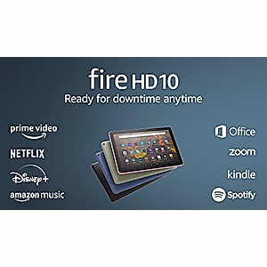 Amazon Fire HD 10 tablet, 10.1", 1080p Full HD, 32 GB, latest model (2021 release), Olive