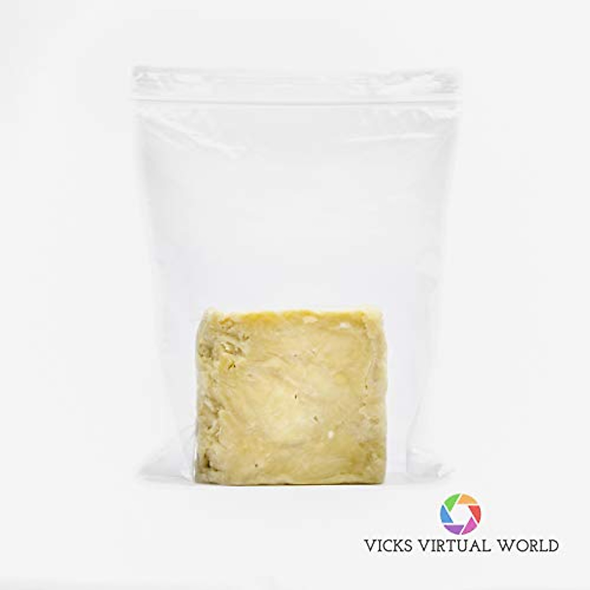 Vicks Virtual World Ivory Raw African Unrefined Shea Butter Imported from Ghana 2lb