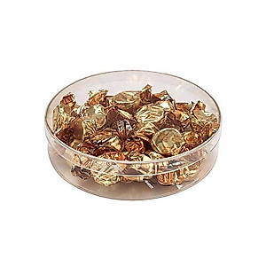 Pioneer Plastics 175C Clear Round Plastic Container, 6" W x 1.5" H, Pack of 4