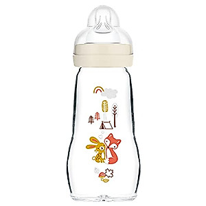 MAM Feel Good Glass Bottle (260 ml, Unisex)