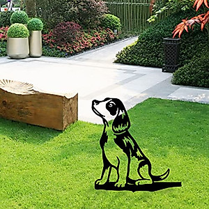 Charming Metal Beagle Dog Art for Garden, Yard & Trees