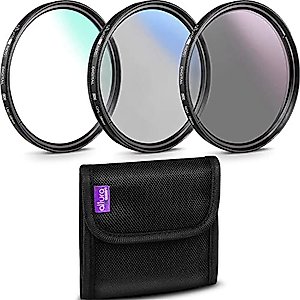 58MM Lens Filter Kit by Altura Photo, Includes 58MM ND Filter, 58MM CPL Filter, 58MM UV Filter, (UV, CPL Polarizing Filter, Neutral Density ND4) for Camera Lens with 58MM Filters + Lens Filter Case