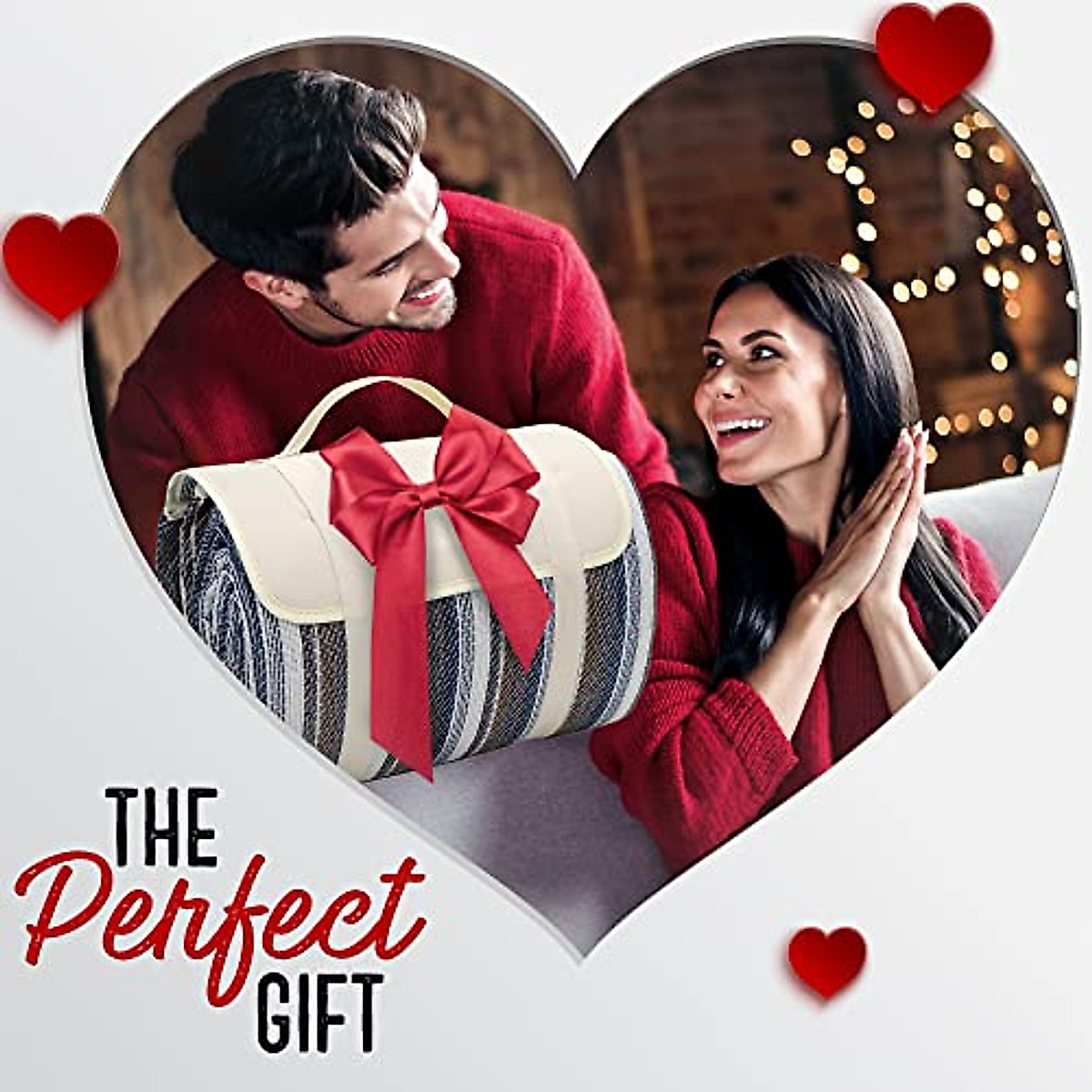 scuddles Picnic Blankets Dual Layers Picnic Blanket Outdoor Water-Resistant Handy Mat Tote Spring Summer Camping Blanket Great for The Beach