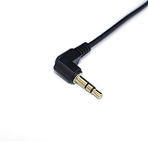 Traodin Stereo Audio Cable, 90 Degree Angled 3.5mm 3Pole TRS Male to Male Stereo Audio Extension Cable for Phone Laptops MP3 Table PC and More(2pcs) (3pole M Bend/M Bend)
