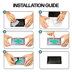 Power Theory Designed for Nintendo Switch 6.2" Screen Protector Tempered Glass [9H Hardness], Easy Install Kit, 99% HD Bubble Free Clear, Case Friendly, Anti-Scratch, 2 Pack