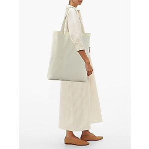 Saan Club 100% Cotton Tote Bags Bulk - Pack of 5 Canvas Tote Bags, Plain Lightweight Washable Foldable Canvas Grocery Bags, Reusable Shopping Bags for Groceries