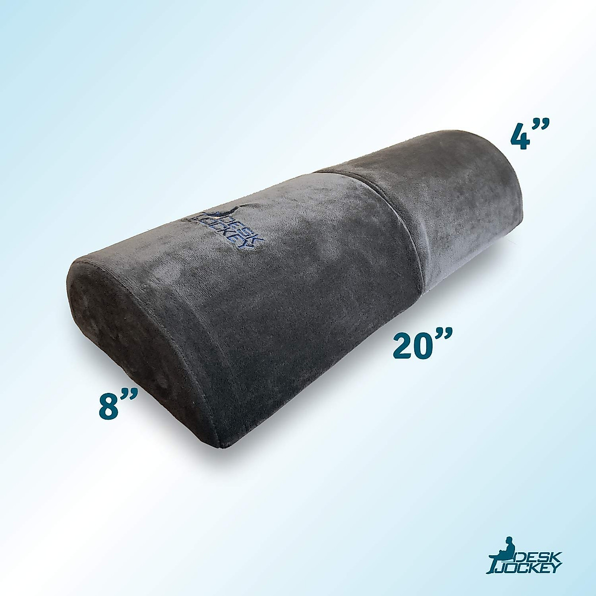 Desk Jockey Foot Rest for Under Desk - Therapeutic Grade Memory Foam Cushion Footrest for Office, Home and Travel– Boosts Blood Circulation and Keeps Sore Feet Warm