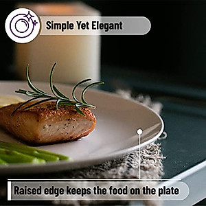 BTaT- White Dinner Plates, Set of 12, White Plates, White Dinner Plates Bulk, White Plate Set, Plates, Dinner Plates, Plates Set, Restaurant Dishes, White Porcelain Dinner Plates