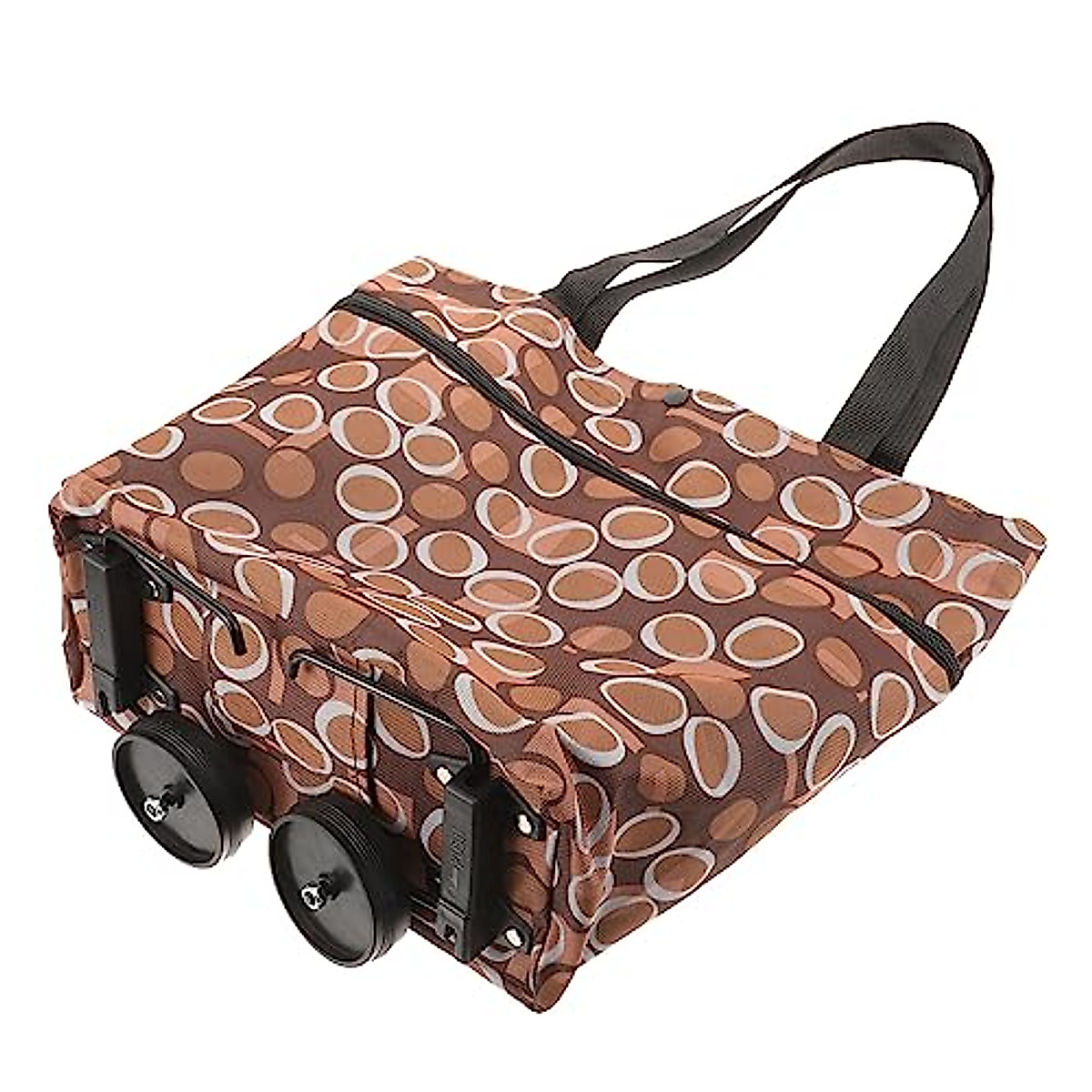 Shopping Tote Bag Trolley Trolley Large Tote Bags Foldable Shopping Bag Shopping Trolly on Wheel Folding Shopping Bag Grocery Tote Bag Trolley Bag Groceries Storage Bags Cloth
