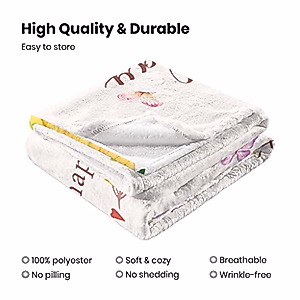 AIYUBOFUN Birthday Gifts for Women Blanket - Gifts for Women Birthday Unique - Birthday Gifts for Women Friendship - Happy Womens Birthday Gifts - Best Women Birthday Gift Ideas Throw Blanket 60"x50"