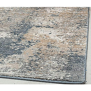 Rugs America Ludlow MD15A Hill Castle Stone Transitional Vintage Area Rug, 2'6" x 4'