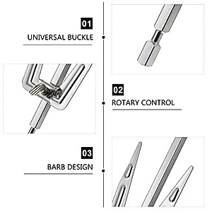 DOITOOL Grill Roaster Rotisserie Stainles Steel Air Fryer Fork, Air Fryer Accessories Replacement Parts, Roast Chicken Fork Fish Meat Grilling Fork for BBQ Home Kitchen Outdoor Rotisserie