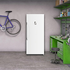 WHS772FWEW1 33" Freestanding Upright Freezer with 21 cu. ft. Capacity, White Door, Right Hinge, Automatic Defrost, Energy Star Certified in White