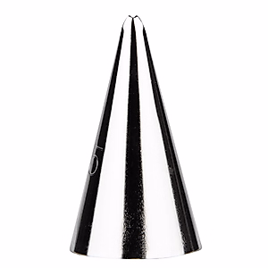 Restaurantware Pastry Tek Leaf Icing Tip 1 Reusable Piping Tip - #65S Dent-Resistant Stainless Steel Decorating Cake Tip Dishwasher-Safe Decorate Cupcakes Cakes or Cookies