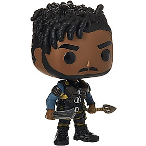 POP Marvel: Black Panther Unmasked Erik Killmonger Funko Pop Vinyl Figure Bundled Multicolored 3.75 inches
