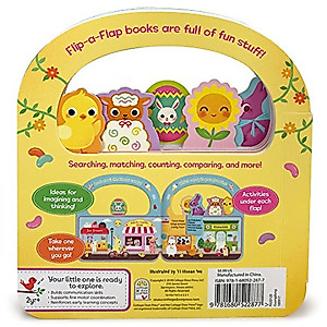 Happy & Hoppy - Children's Flip-a-Flap Activity Board Book for Easter Baskets and Springtime Fun, Ages 1-5