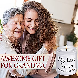 Birthday Gifts for Women - Funny Mother's Day Christmas Valentines Day Gifts for Best Friend Women Mom Her BFF Girlfriend Sister Coworker My Last Nerve Lavender Candle