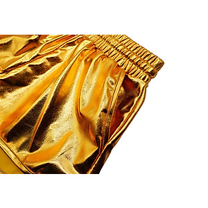 Gold Girls Metallic Shorts Shiny Sparkle Dance Hot Pants Shorts 6-7 Years